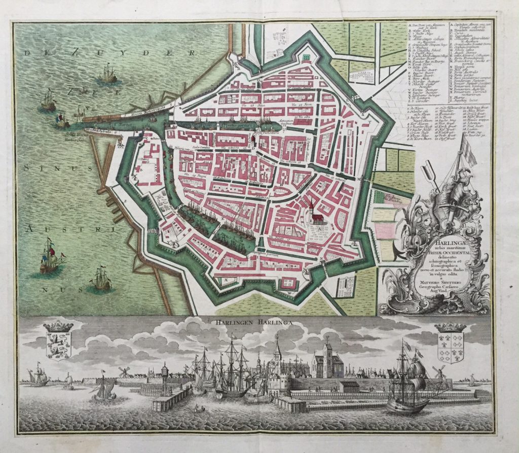 Harlingen, Seutter, 1740 | MappaMaps